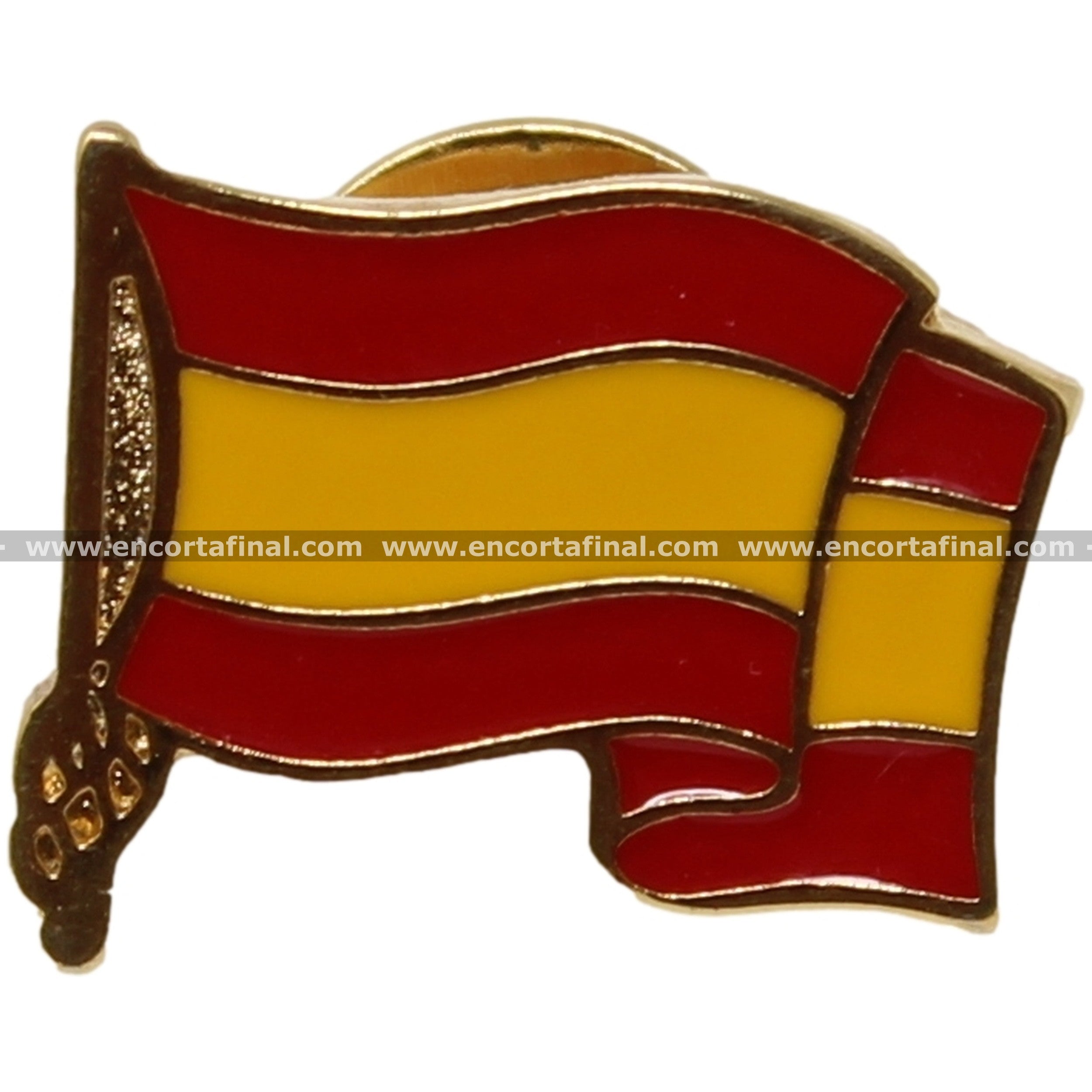 Pin Bandera Española – En Corta Final